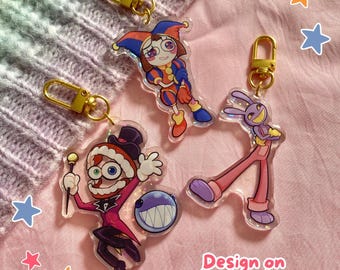 Digital Circus Balloon Keychains - Etsy