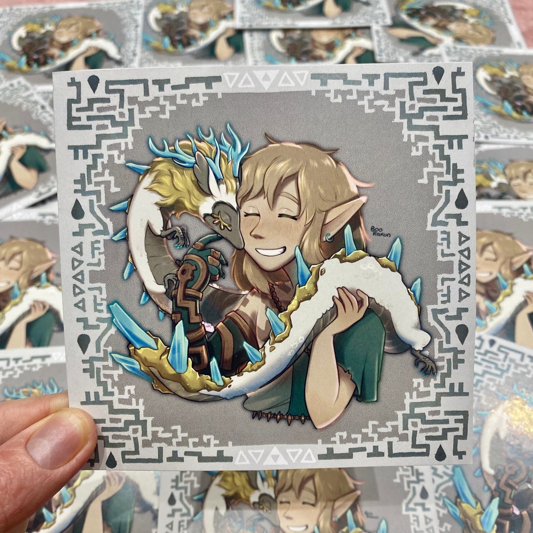 Mini Print Link and the Light Dragon - Etsy