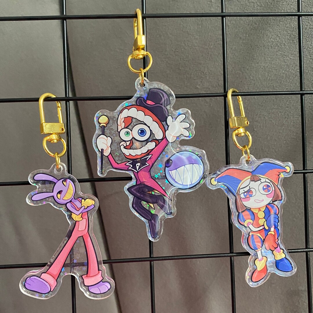 Digital Circus Epoxy Keychains Pomni Jax Caine Bubble - Etsy