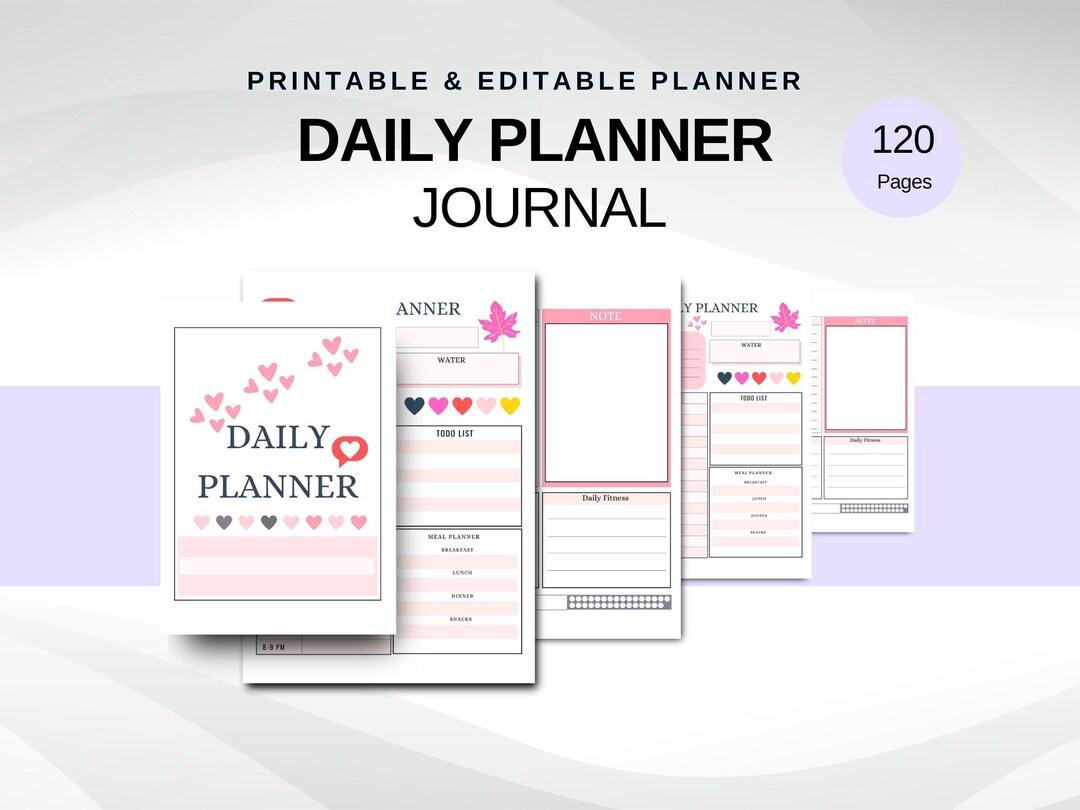 Daily Planner | Editable & Printable Daily Schedule | Plan Your Day ...