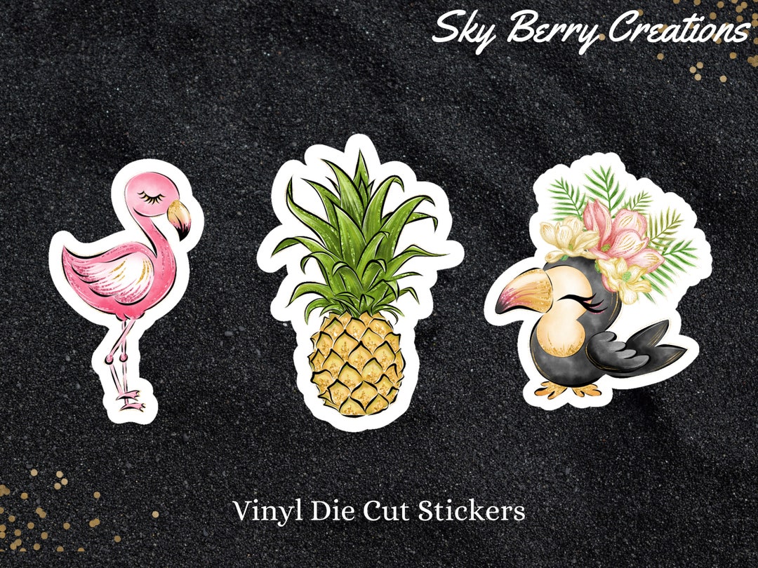 Tropical Vinyl Decals Summer Decals 2 Inch Decal - Etsy