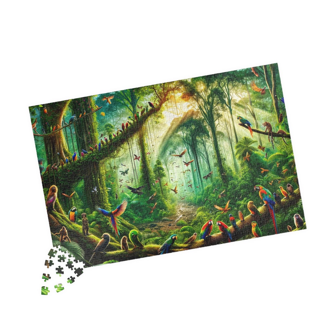 Puzzle, Exotic, Amazon Rain Forest, Forest, 110, 252, 520, 1014 Piece ...