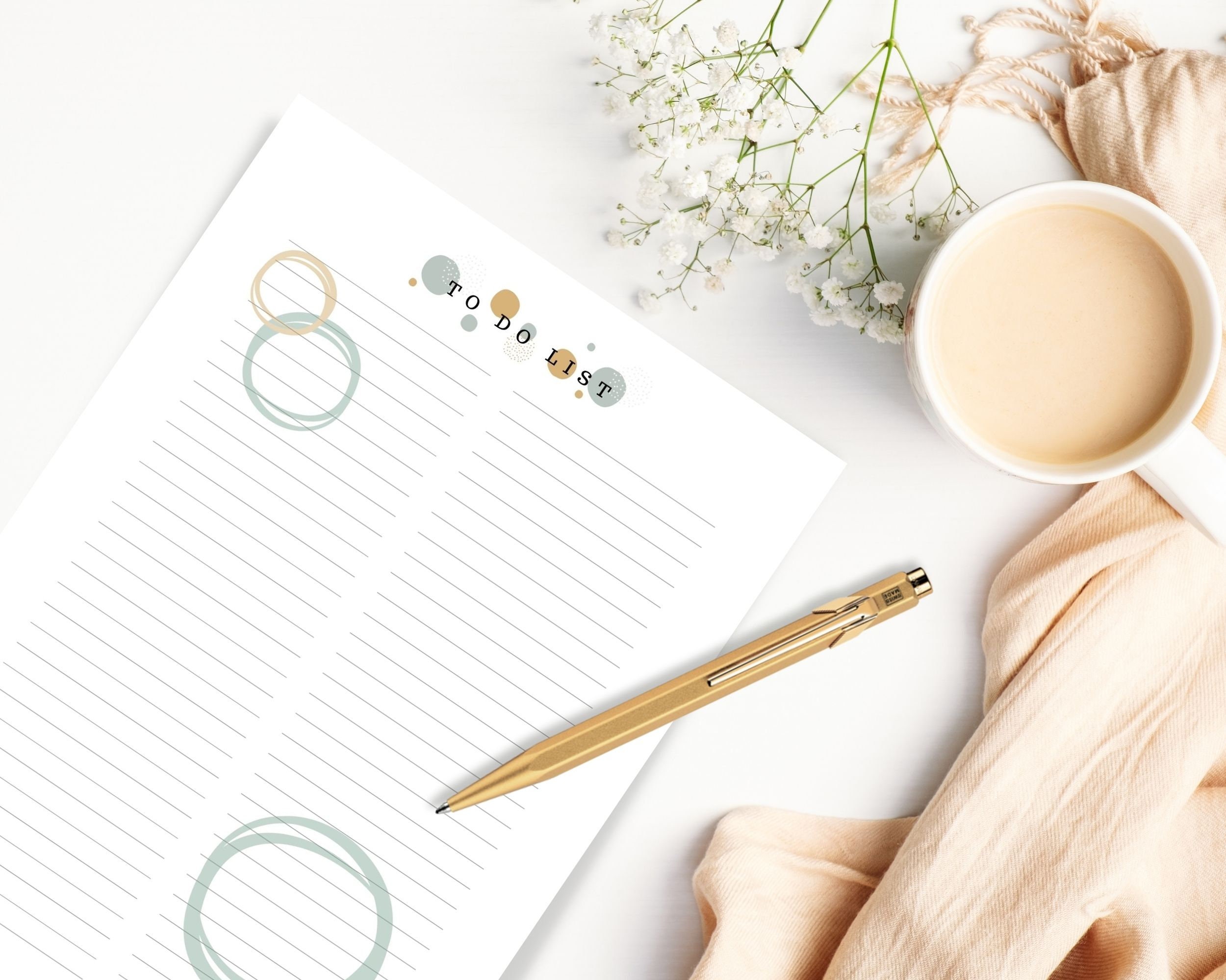 Dots Printable Planner Bundle, Productivity Planner, Downloadable ...