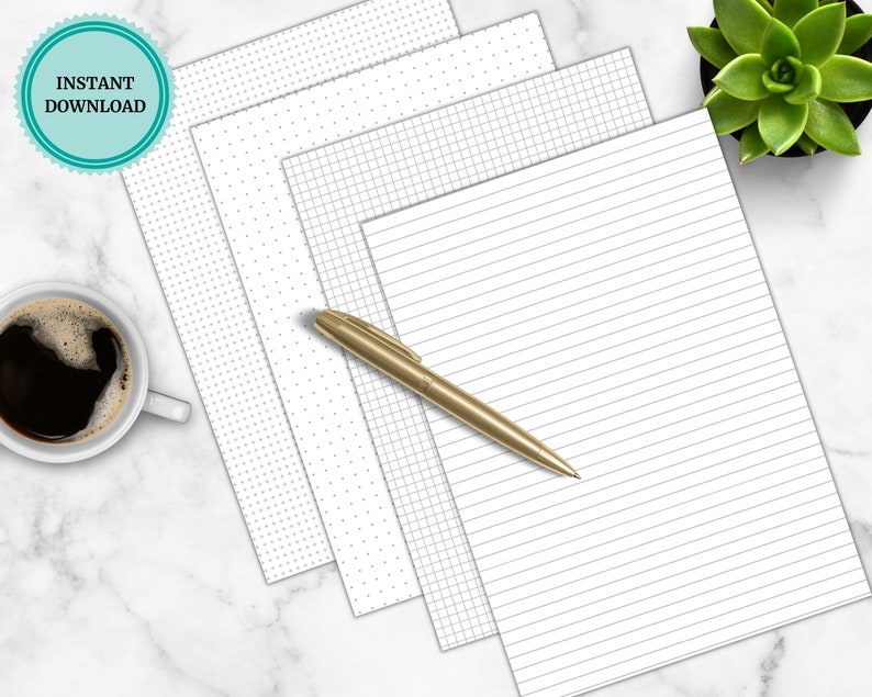 Note-taking Templates Printable Paper Note Taking Journal - Etsy