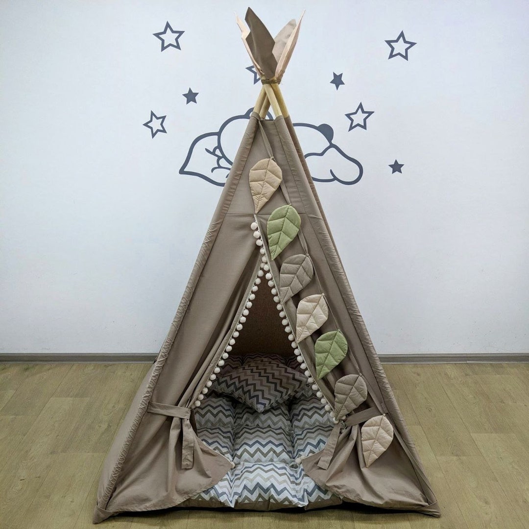 Leafy Teepee Leaves Play Tent Forest Playhouse - Etsy