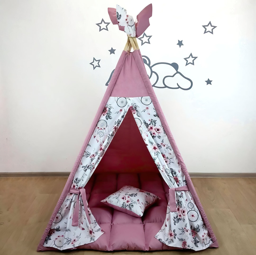 Pink Tent for Girls Canopy Tent Reading Nook Cotton Tent - Etsy