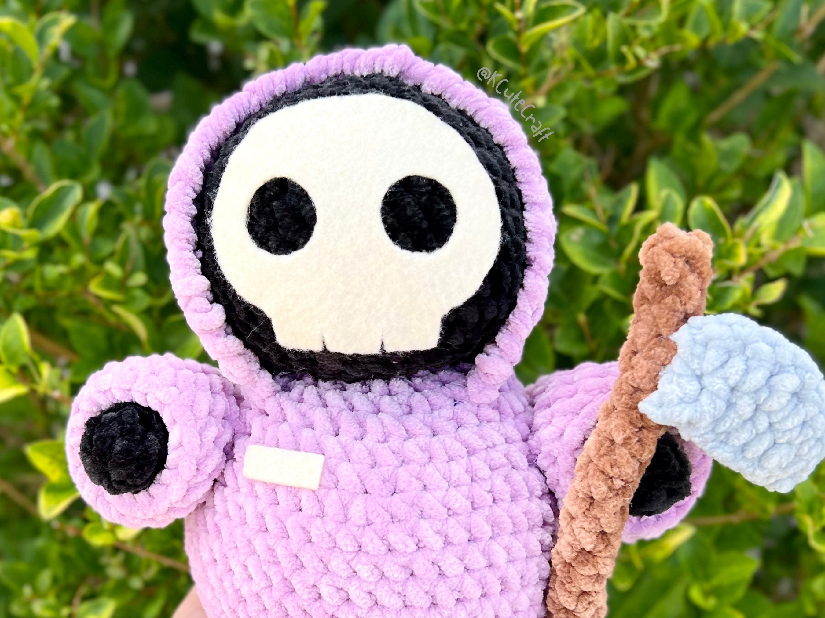 Greg the Grim Reaper Stuffed Toy Fluffy Halloween Crochet Amigurumi PDF ...