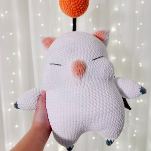 Moogle Inspired by Final Fantasy FFXVI FF14 Plushie Stuff Toy Crochet ...