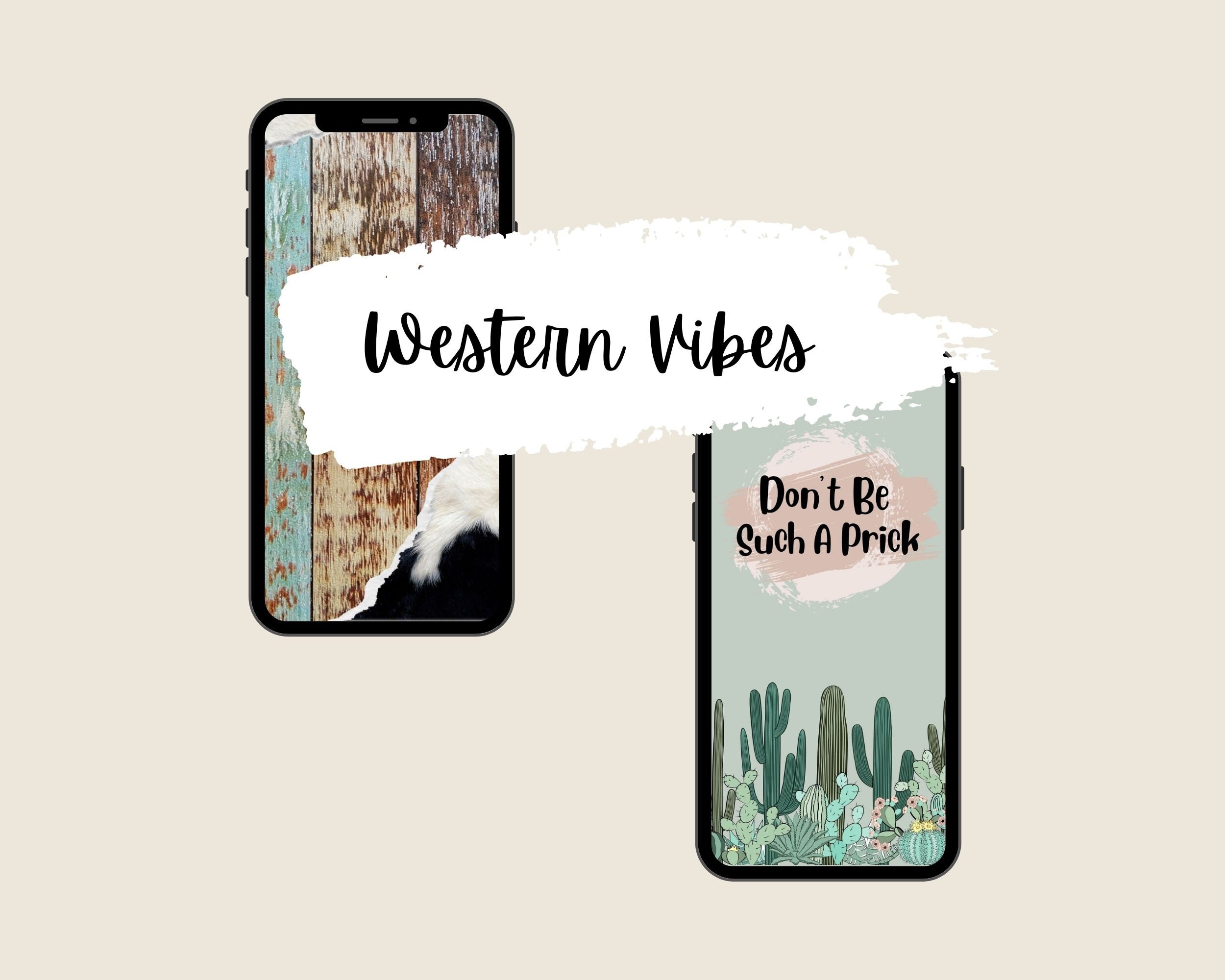 Western Vibes Phone Wallpapers - Variety Pack - Etsy