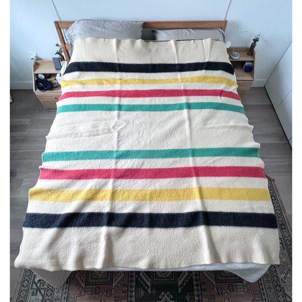Striped Wool Blanket - Etsy