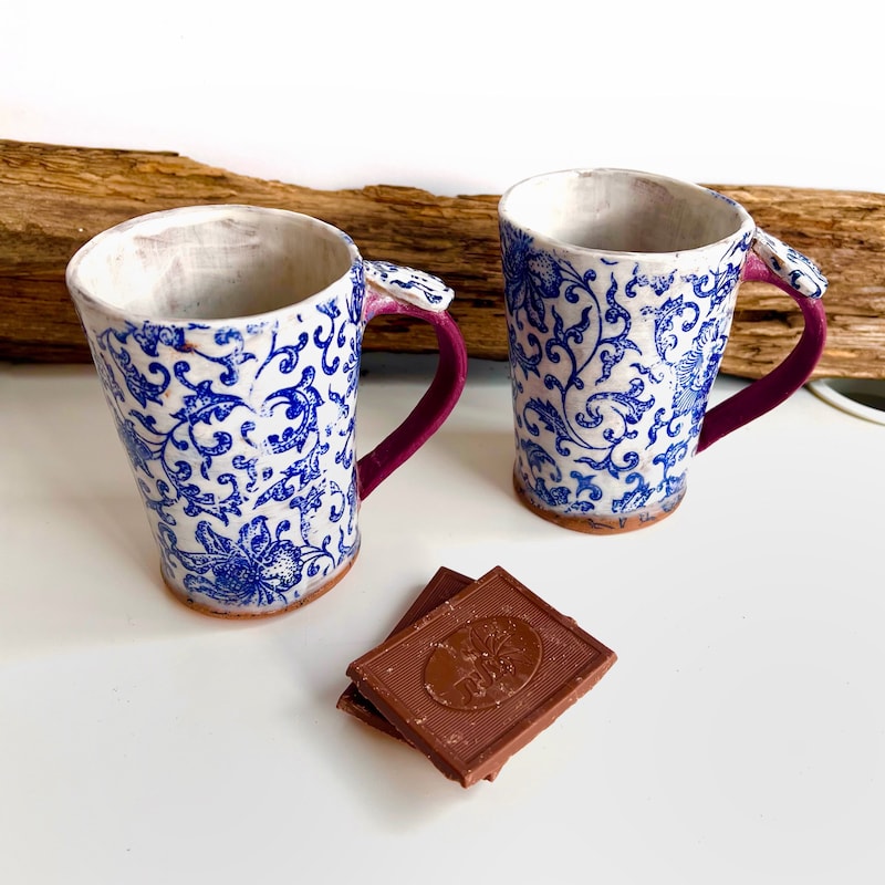 Shabby Chic Mug - Etsy