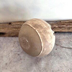 Rustic Beige Ceramic Round Vase With Organic Cutouts,earthy Home ...