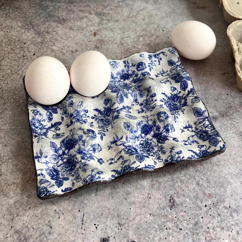 Ceramic Christmas Tree Deviled Egg Holder - Etsy