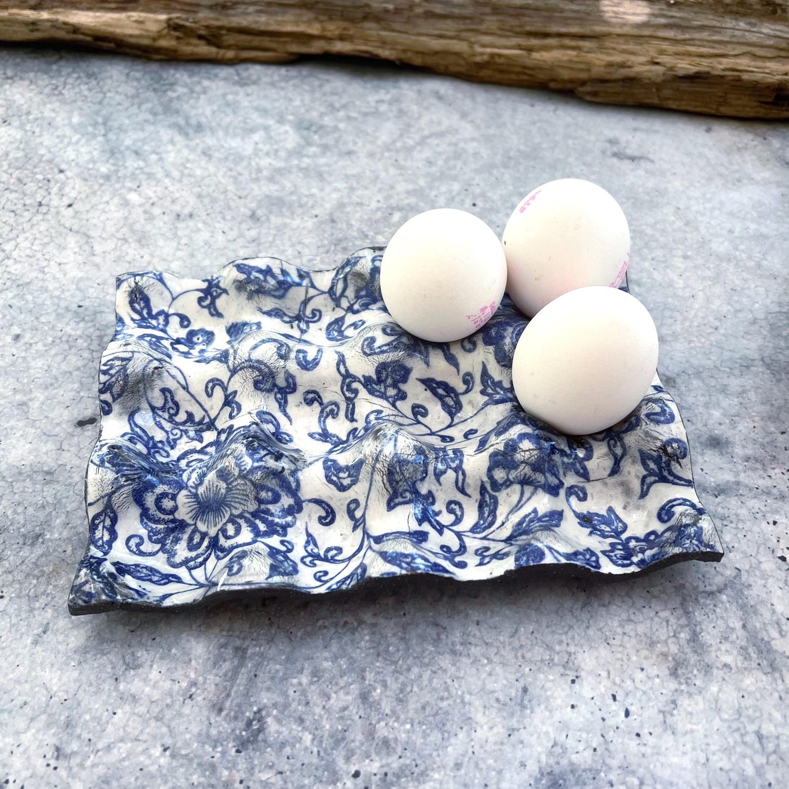 Ceramic Egg Holder ,blue Willow,12 Grid Tray Eggs ,egg Tray ,egg Holder ...