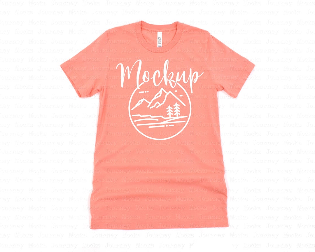 3001 Sunset | Bella Canvas 3001 Mockup | Bella Canvas Flat Lay Shirt ...