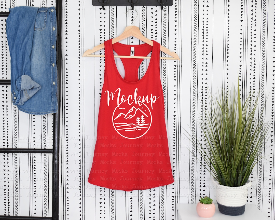 Next Level 1533 Mockup Red | 1533 Mockup Hanging | Next Level 1533 ...