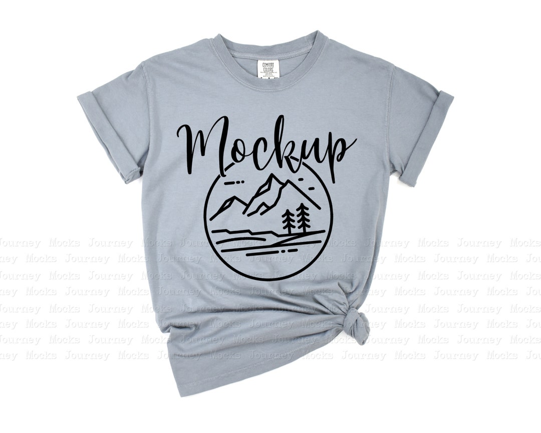 Granite | Comfort Colors 1717 Mockup | C1717 Mockup Shirt Only ...
