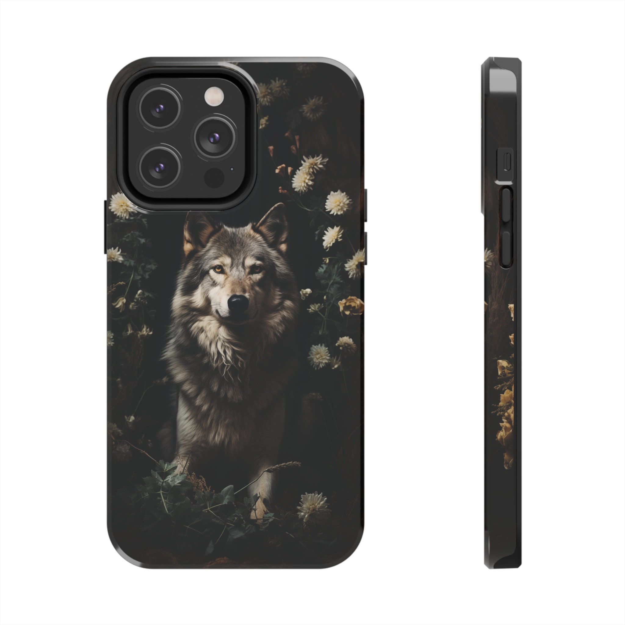 Wolf Howling at Full Moon iPhone 14, 13, 12, 11 Pro Max Case | Nature ...