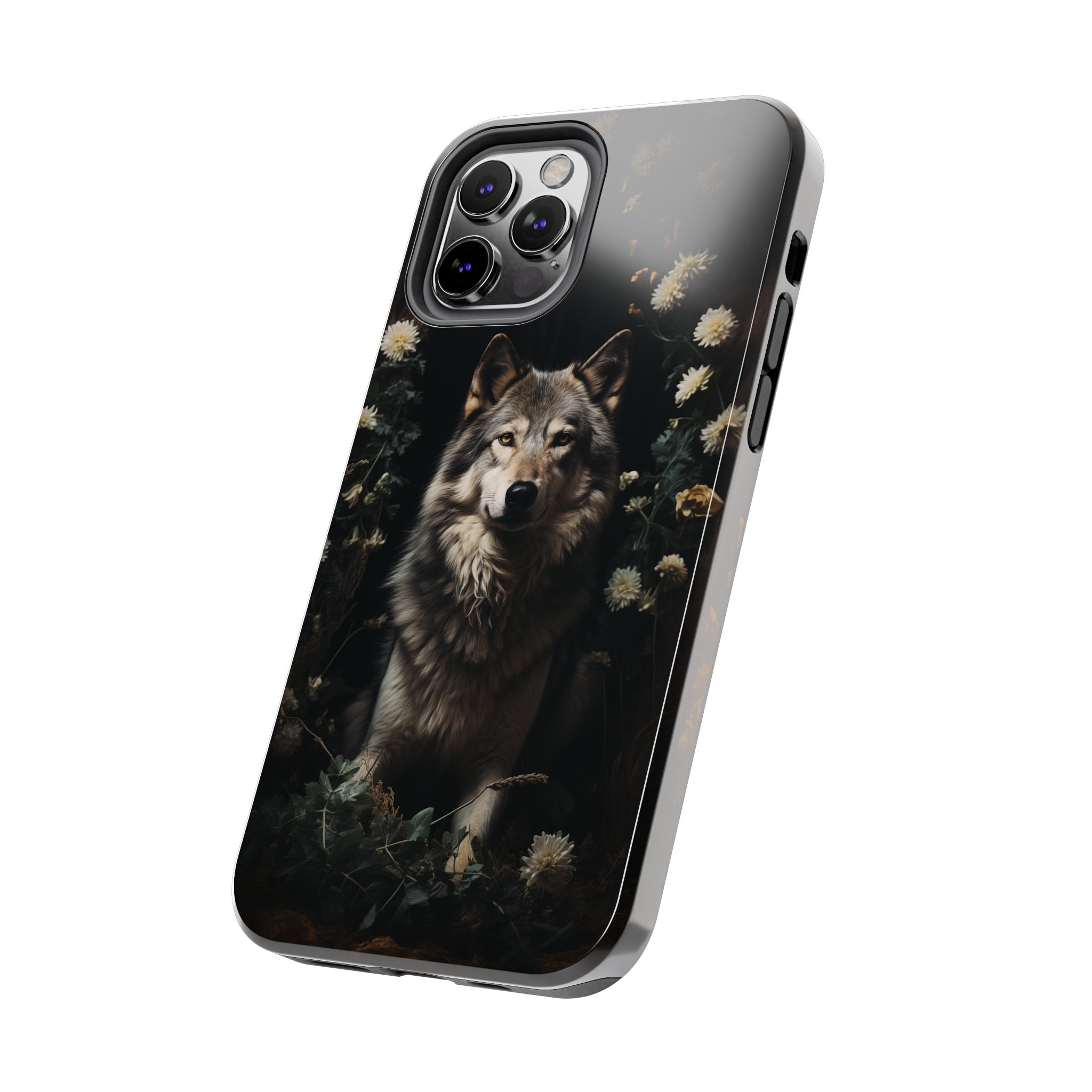 Wolf Howling at Full Moon iPhone 14, 13, 12, 11 Pro Max Case Nature ...