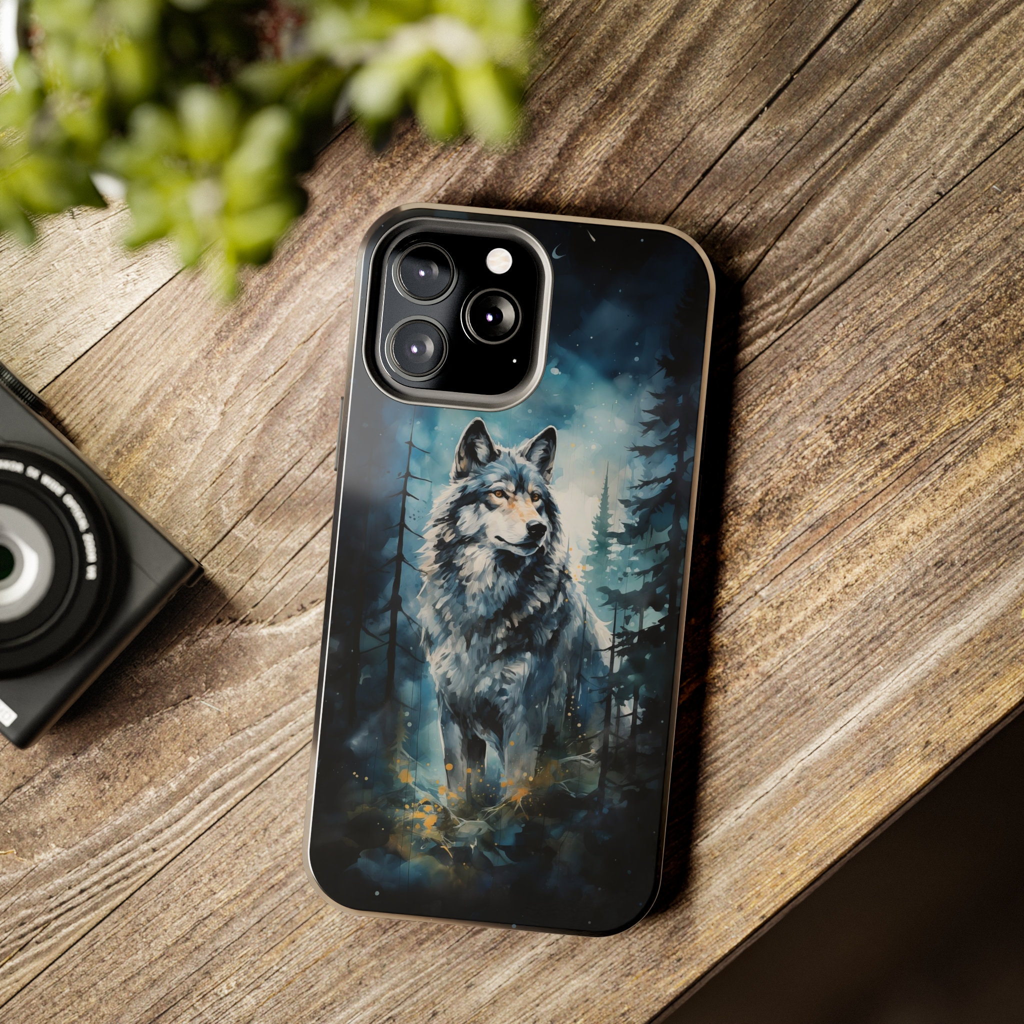 Wolf Howling at Full Moon iPhone 14, 13, 12, 11 Pro Max Case Nature-inspired iPhone Case ...