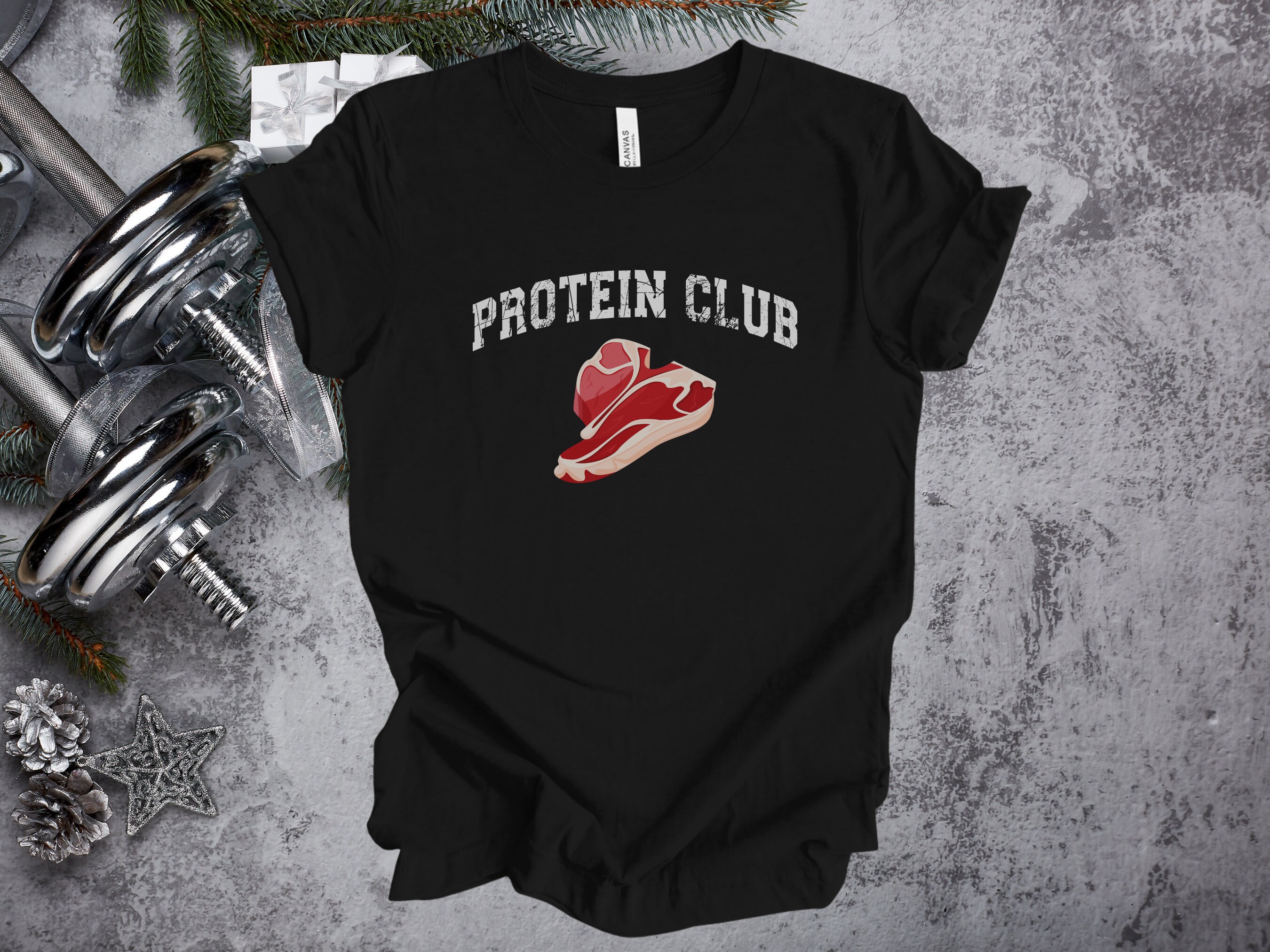Protein Club Gym Bro Weight Lifting Shirt, Gift for Weightlifting ...