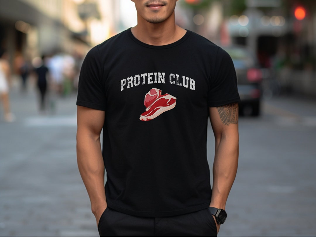 Protein Club Gym Bro Weight Lifting Shirt, Gift for Weightlifting ...