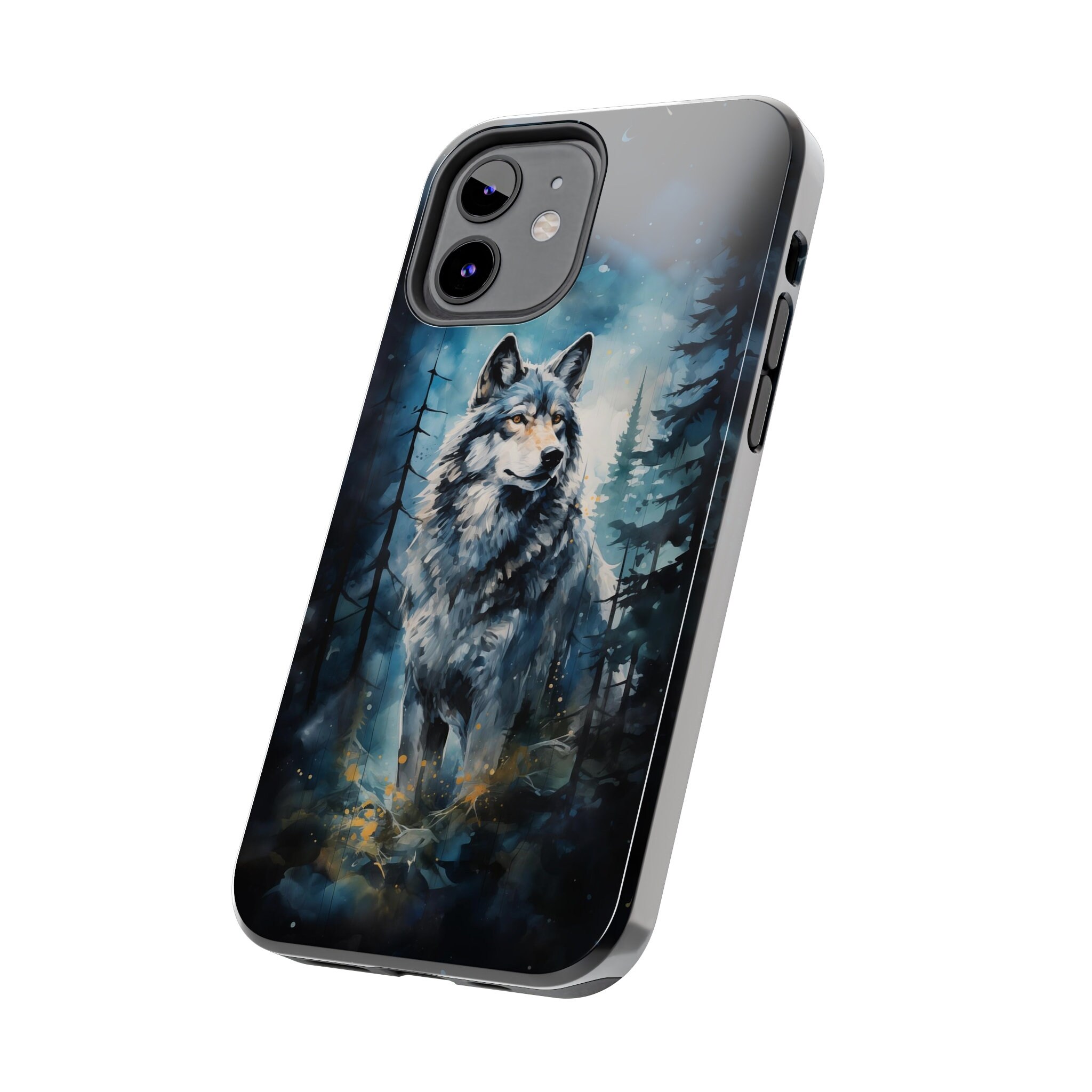Wolf Howling at Full Moon iPhone 14, 13, 12, 11 Pro Max Case Nature ...