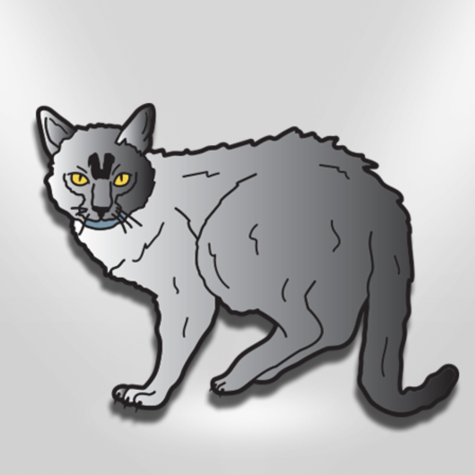 Werecat Werewolf Cat Mythology Hard Enamel Pin - Etsy