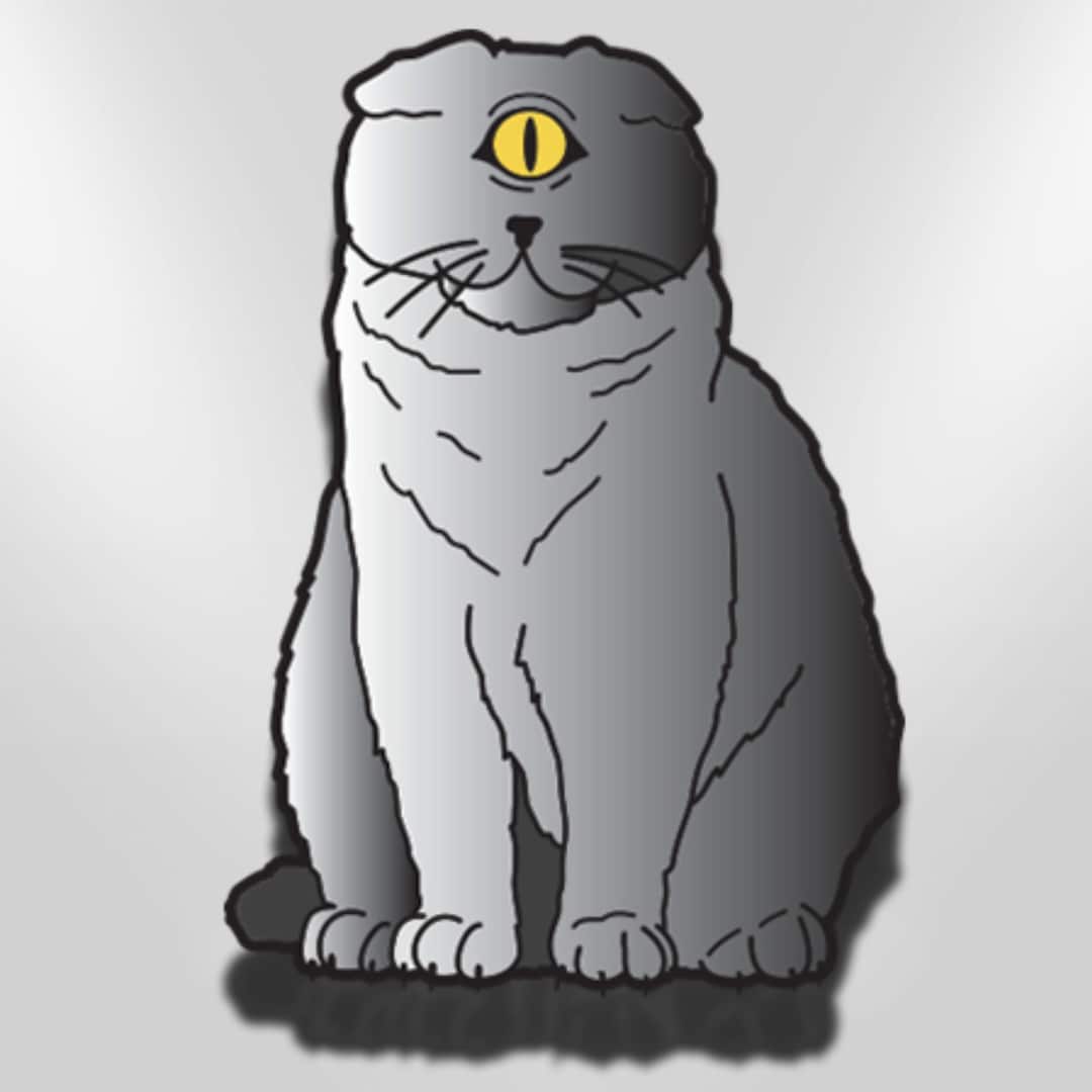 Cycat Cyclops Cat Mythology Hard Enamel Pin - Etsy