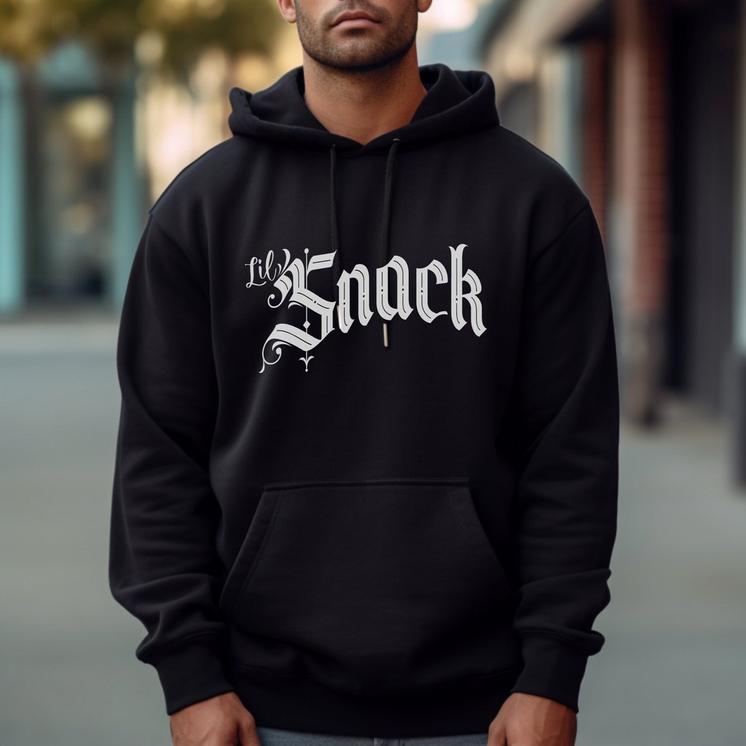 Lil Snack Hoodie: Funny Unisex Cotton-blend Sweatshirt - Etsy