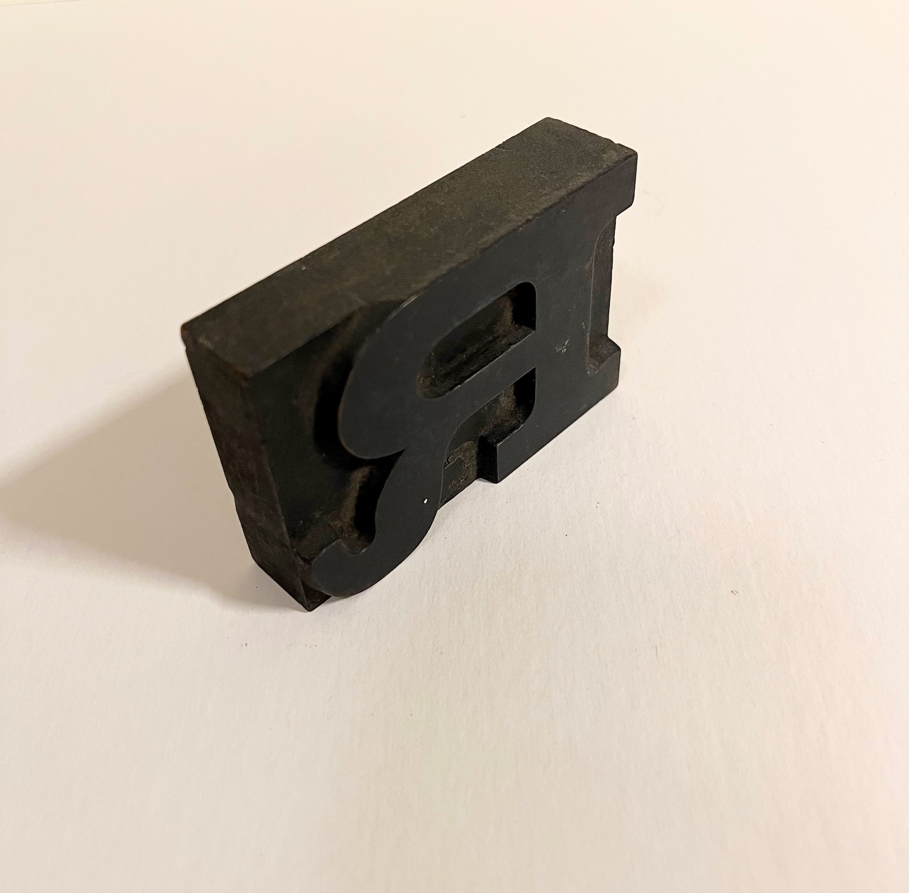 Large Wood Printers Letter R Printers Block Print Block Stamp Antique ...