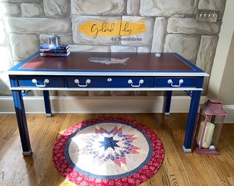 Hand Painted Writing Desk - Etsy