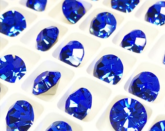 Moonlight Crystal Chaton Stones, Aurora, Foiled, 39ss, Ss39, 8mm, Round ...