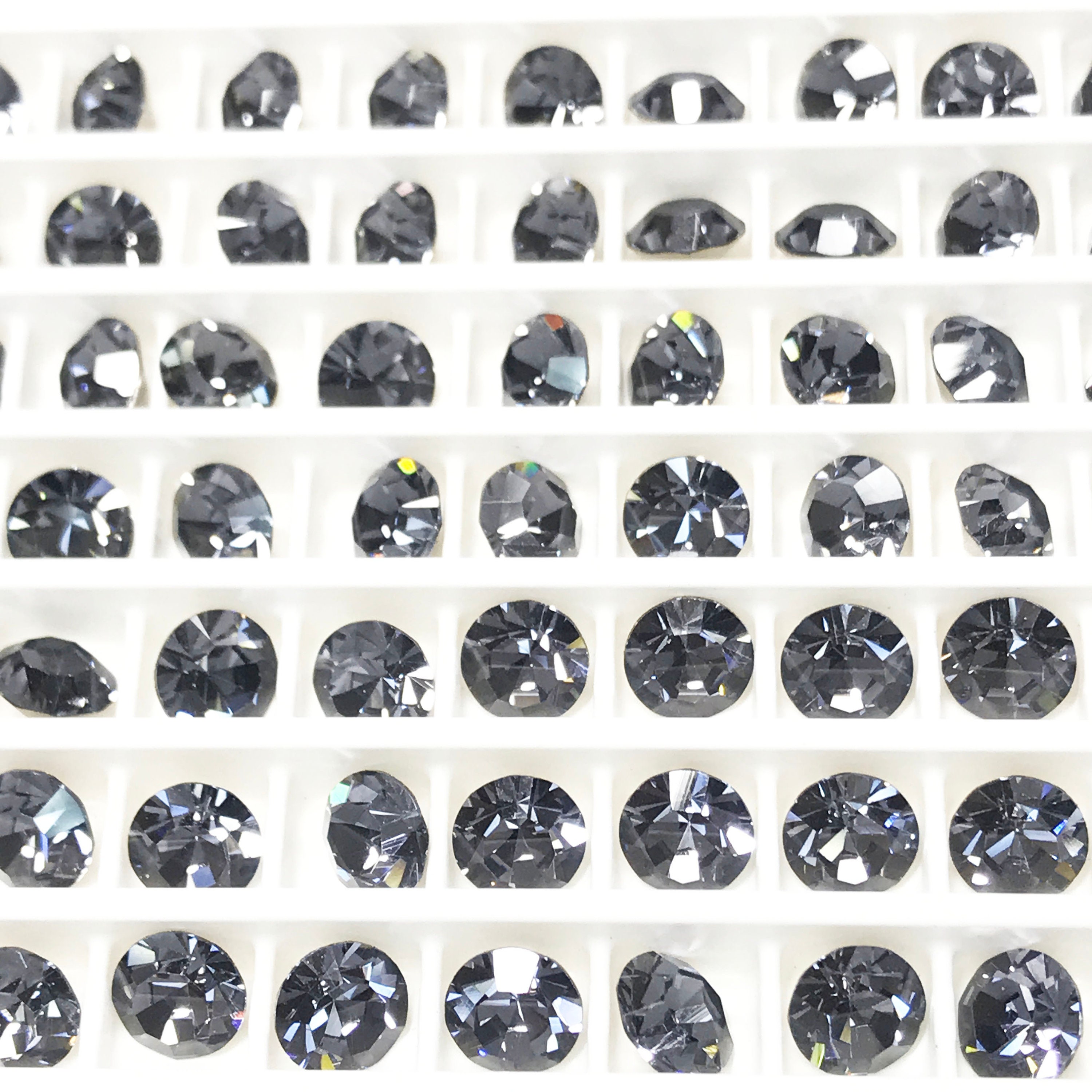 29ss Smoked Amethyst Preciosa Crystal Chaton Stones 12 - Etsy