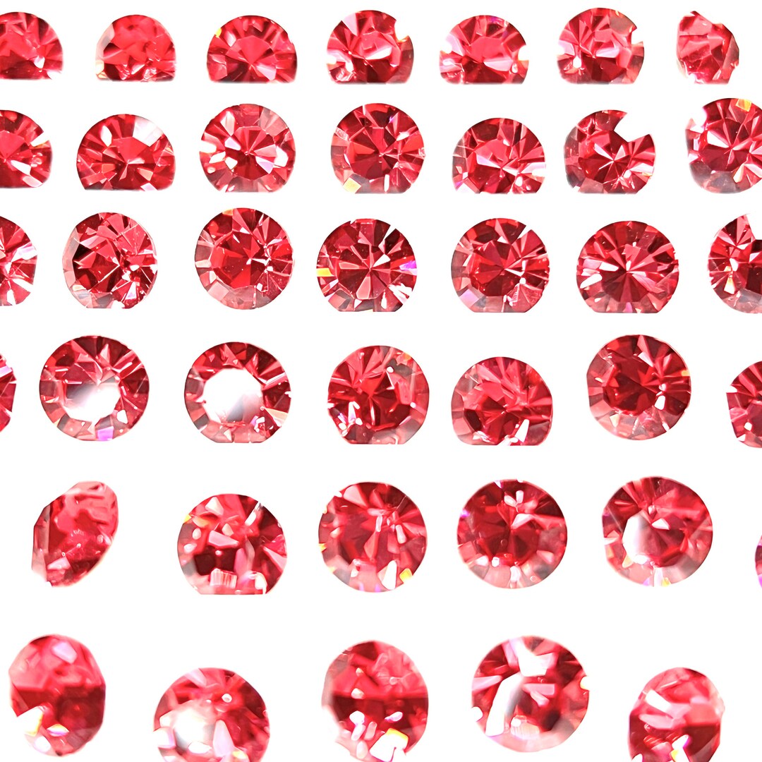 Indian Pink Preciosa Crystal Chaton Stones, Foiled, 39ss, Ss39, 8mm ...