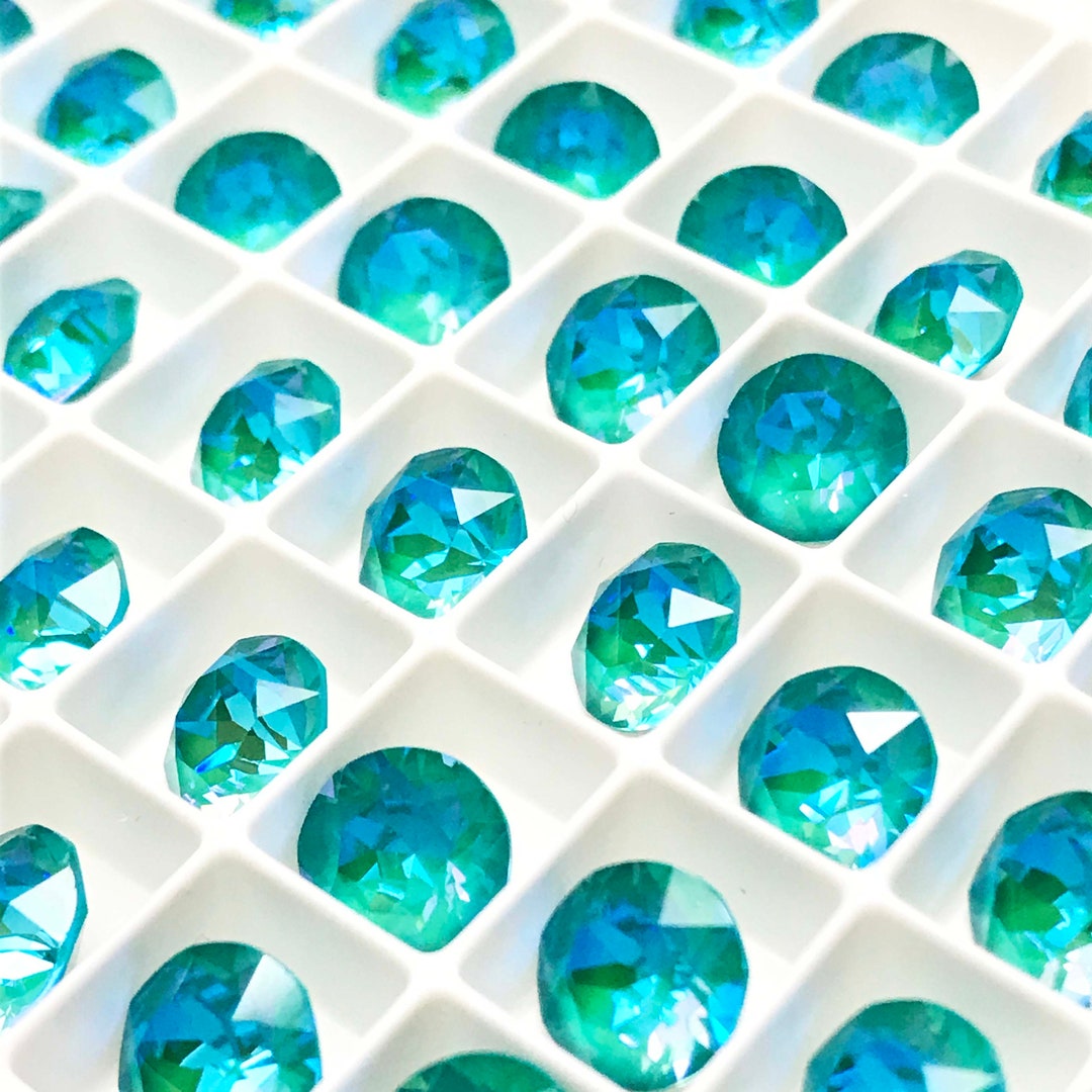 39ss, 8mm Laguna Delite Austrian Crystal Chaton Stone, Unfoiled, Ss39 ...