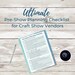 Pre-show Planning Checklist Printable for Art or Craft Fair | Etsy