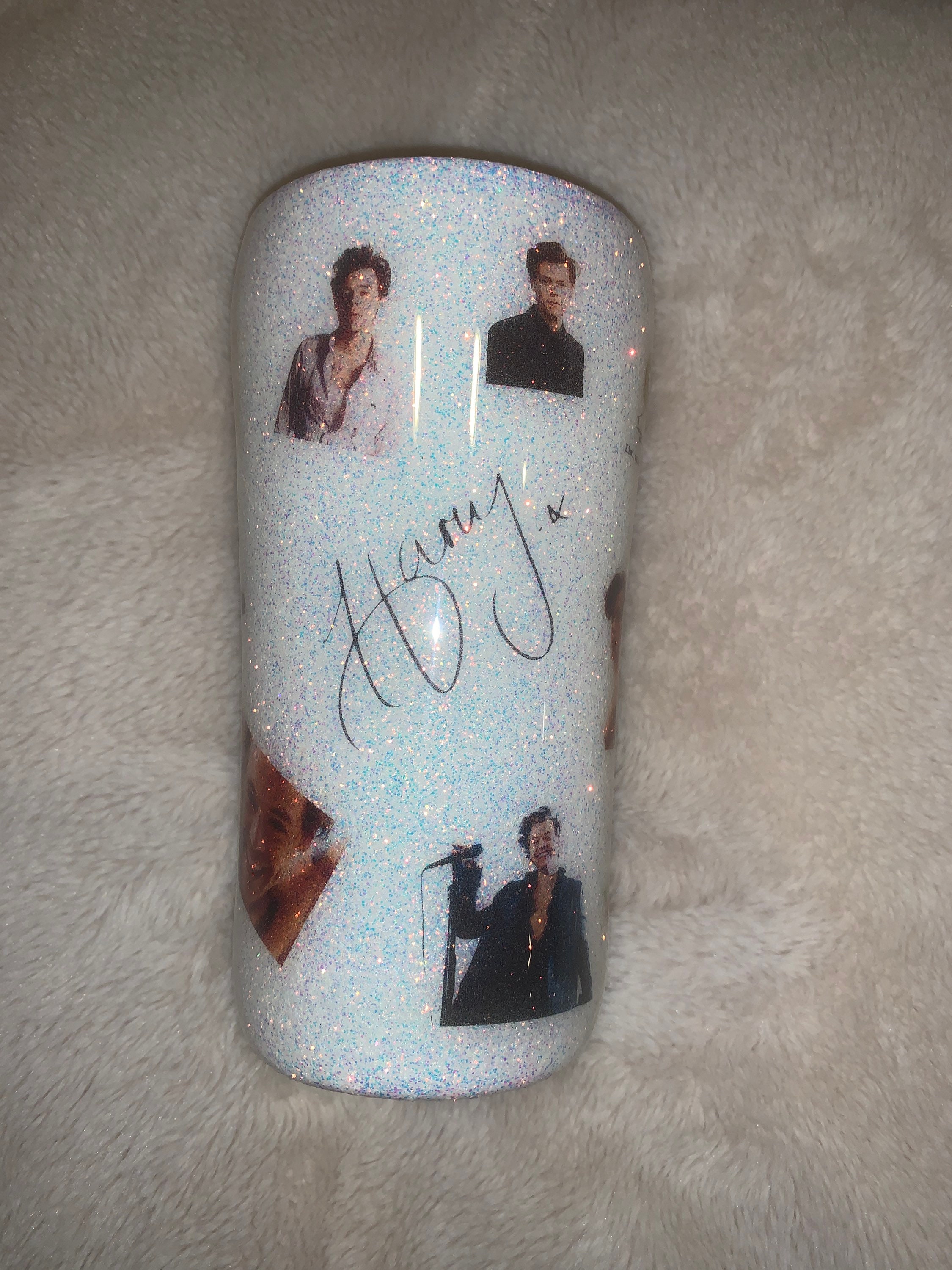 Custom Harry Styles Glitter 20oz Tumbler Personalized With - Etsy