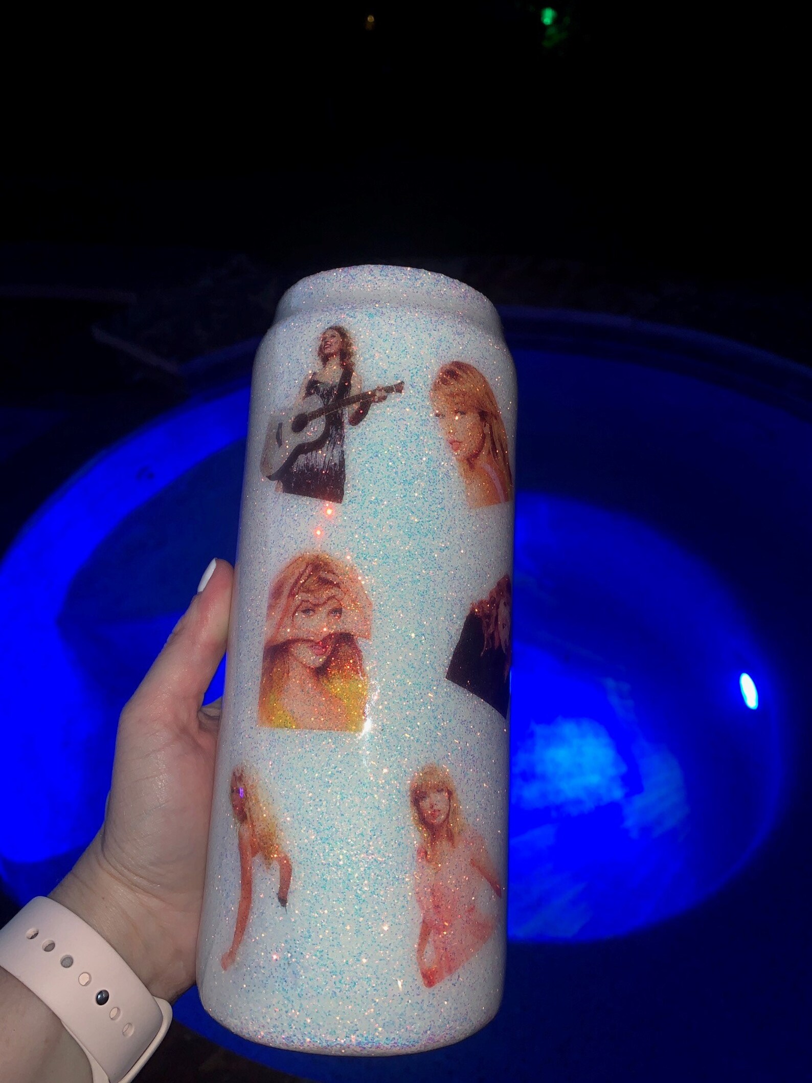 Custom Taylor Swift Glitter Tumbler Personalized With Straw - Etsy