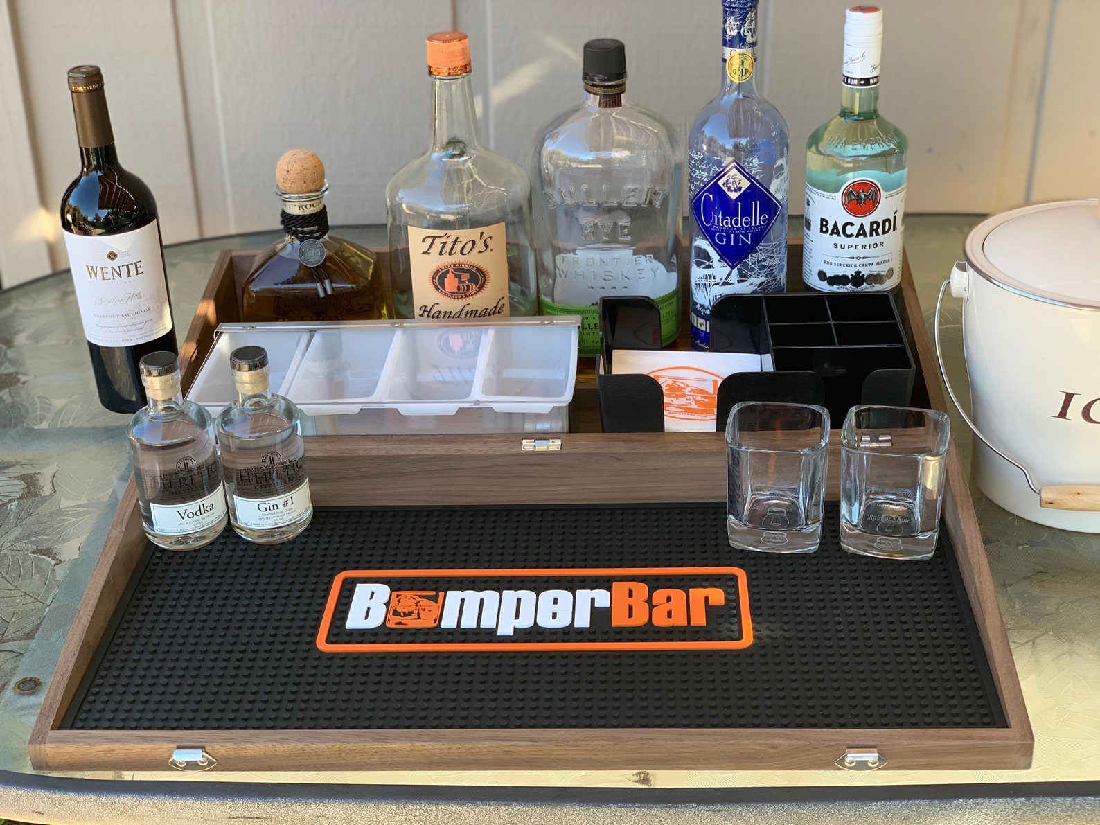 Top Shelf Bumperbar - the World's First Compact, Portable Bar System - Etsy