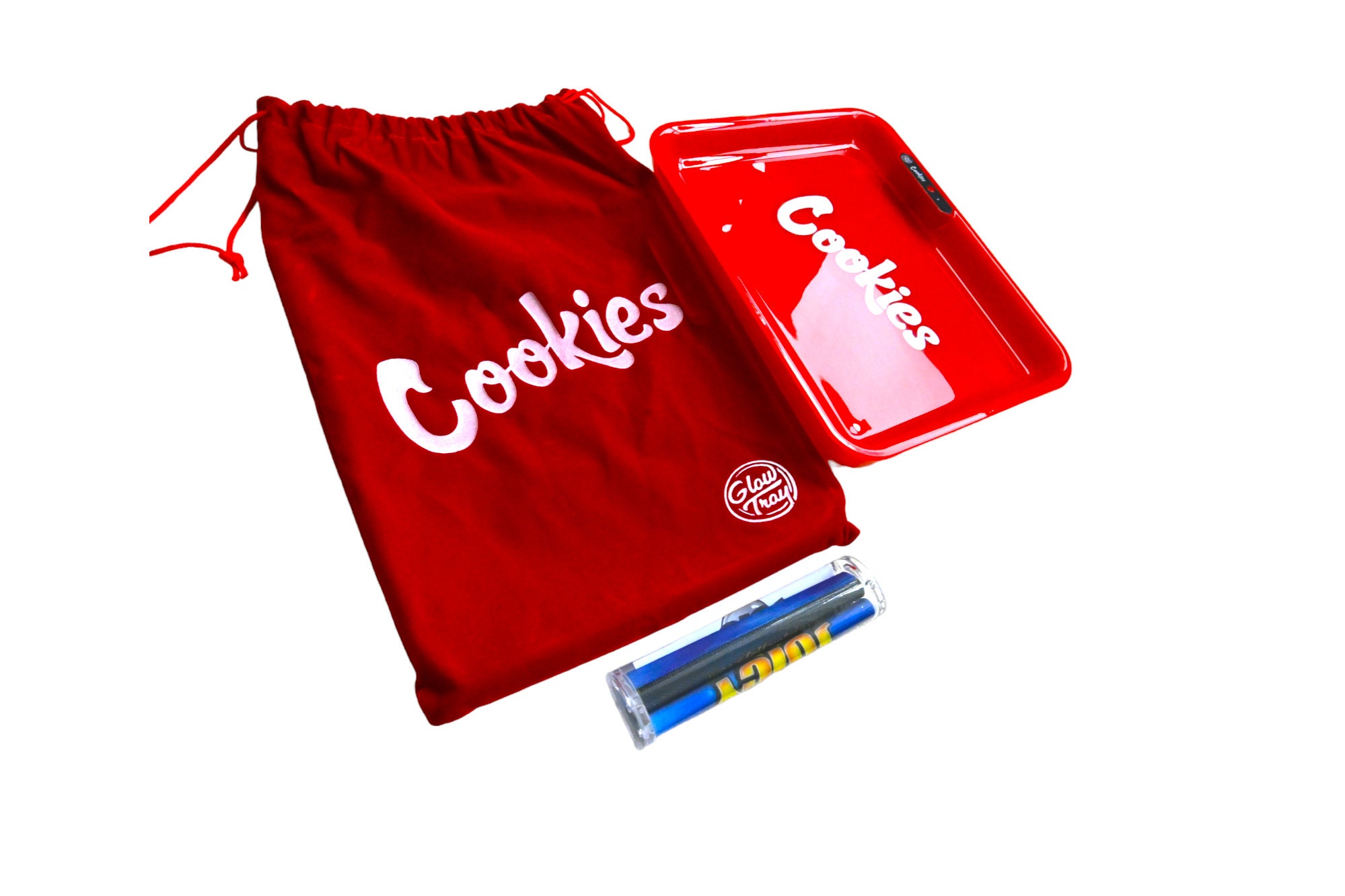 Official Cookies Rolling Tray Red GLOW IN DARK - Etsy