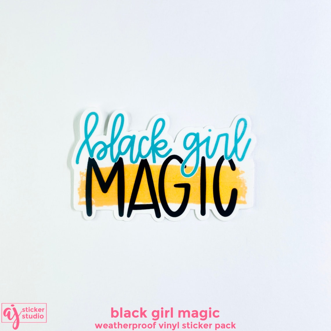 Black Girl Magic Weatherproof Vinyl Sticker Pack Black Girl - Etsy