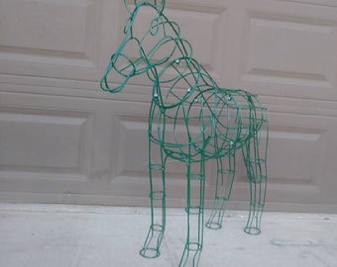 Horse Topiary Pony 32" Tall, Mini Horse, Topiary Horse - Etsy