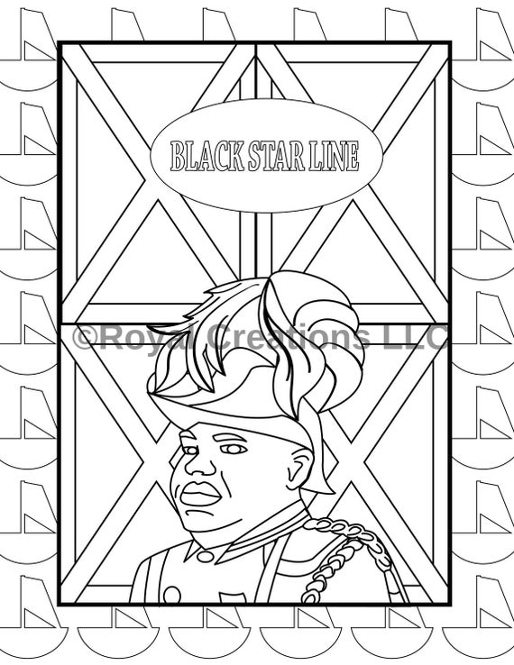 Marcus Garvey Coloring Page | Etsy