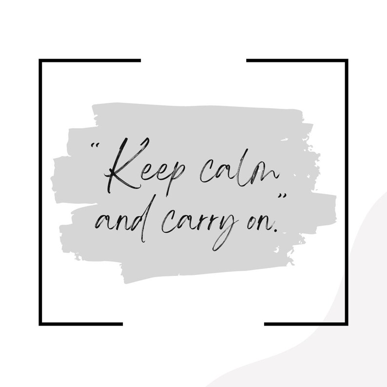 Keep Calm Printable Motivational Quote, Printable Motivation Wall Art ...