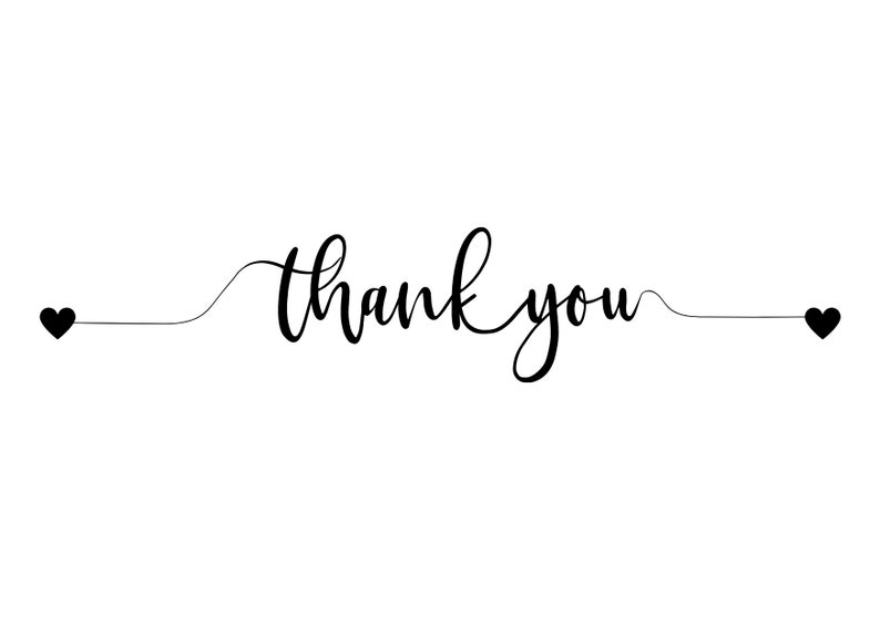 Printable Minimalist Thank You for Purchase Card, Printable Thank You ...