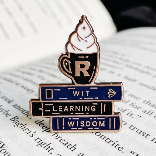 The Diadem Enamel Pin Magic Enamel Pin Wizard Pin Book | Etsy