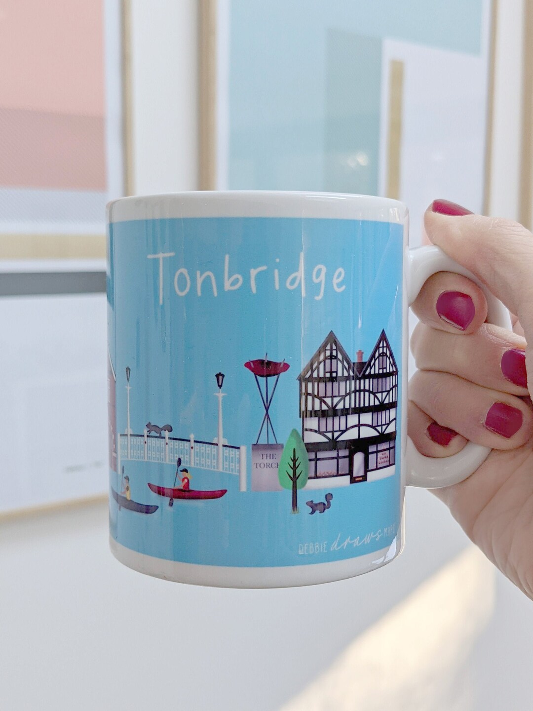 Tonbridge Town Mug / Art / Print / Gift - Etsy