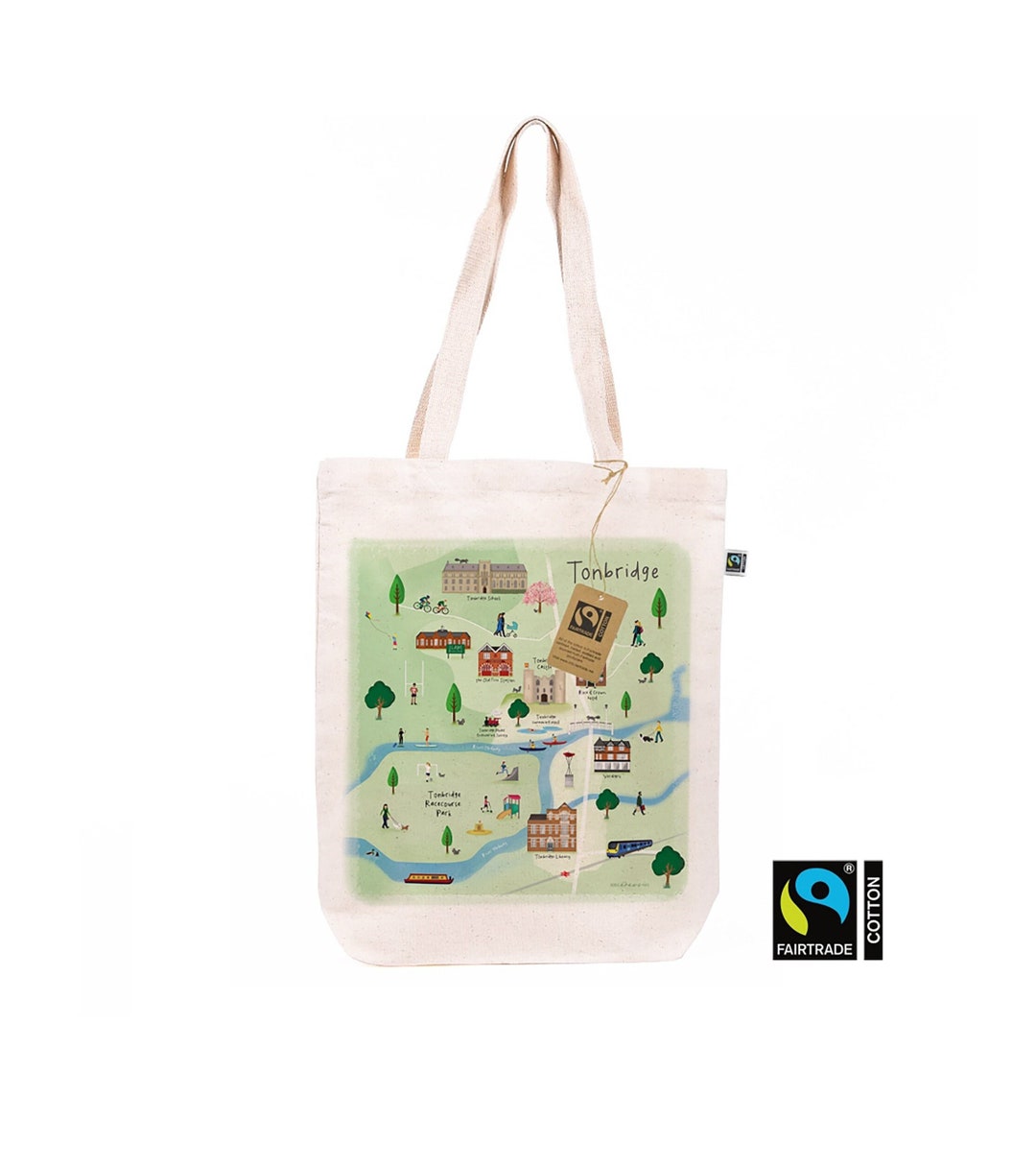 Tonbridge Town Tea Towel - Towel / Map / Art / Print / Gift - Etsy