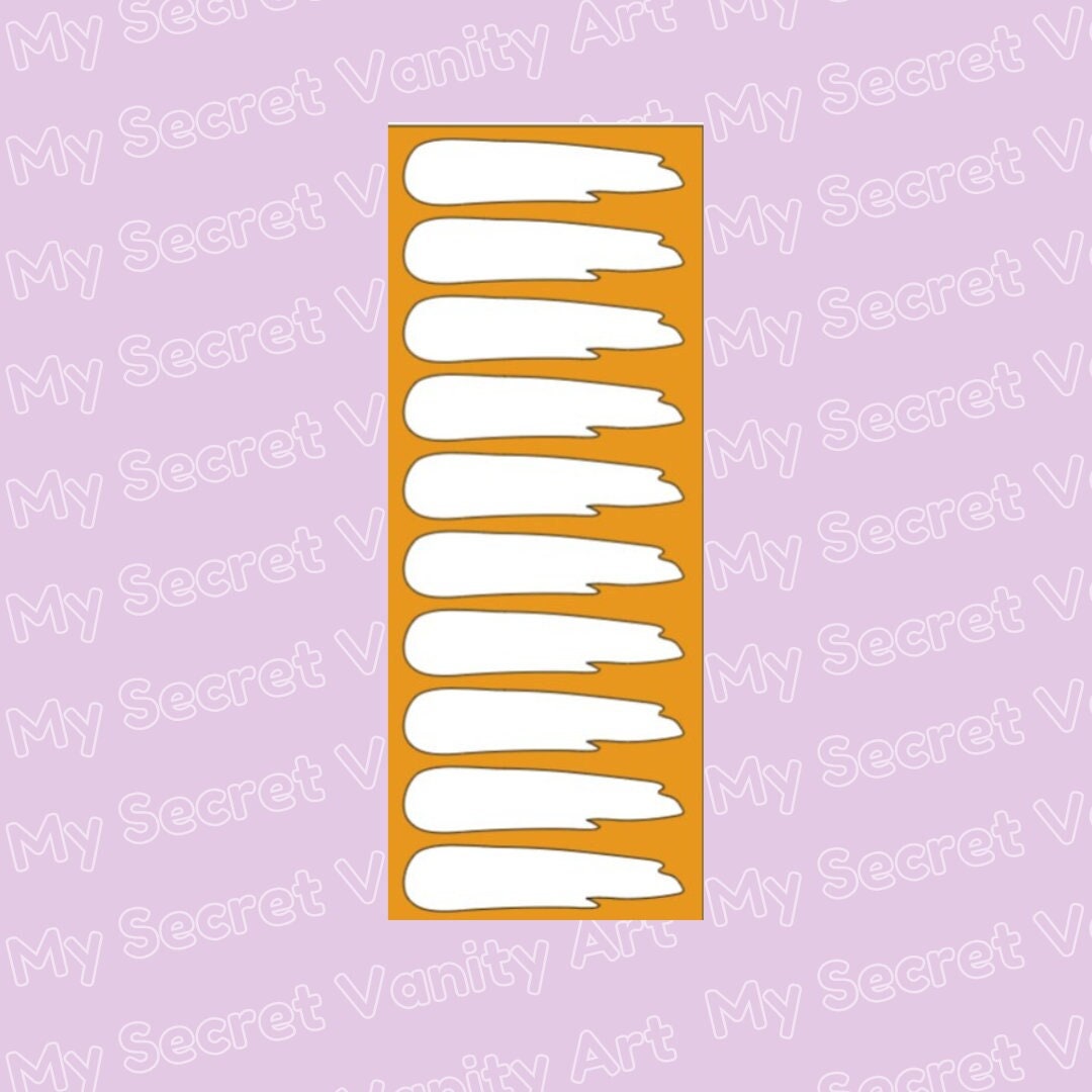 Paint Swatch 10 Section Stencil Sticker - Etsy